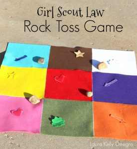 Kunin Girl Scout Rock Toss Game - Kunin Felt