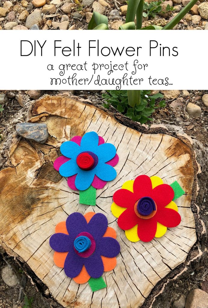 Flower Pins for Mother Daughter Teas - Kunin Felt
