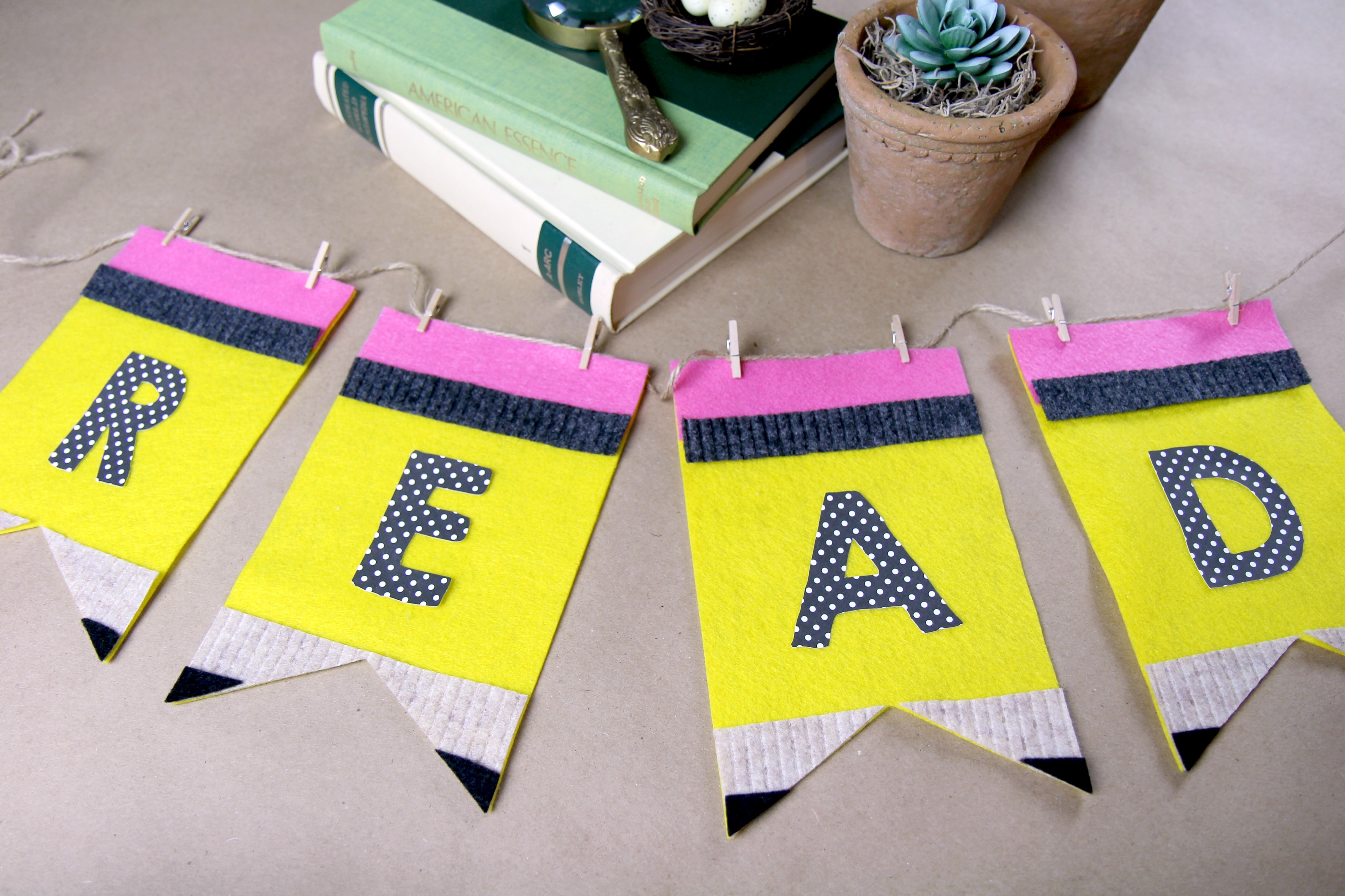 DIY Back-to-School Felt Pencil Pennant Banner - Kunin Felt