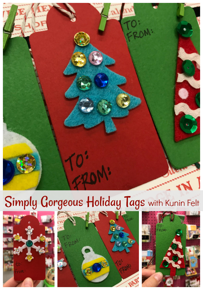 DIY Felt Holiday Gift Tags - Kunin Felt