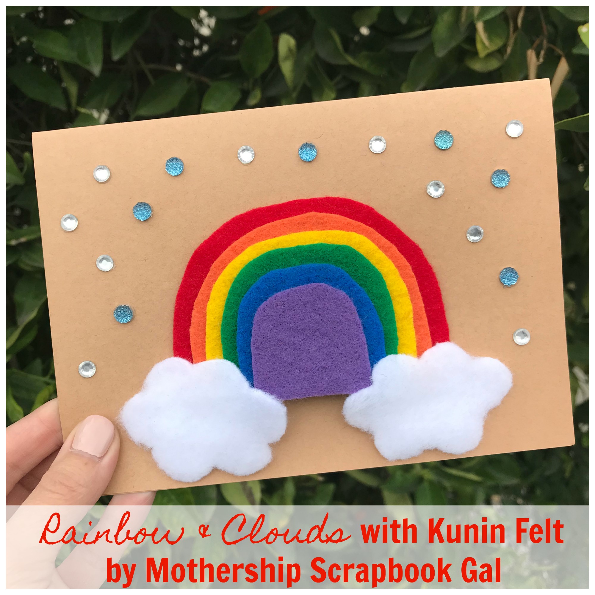 DIY Rainbow Card - Kunin Felt