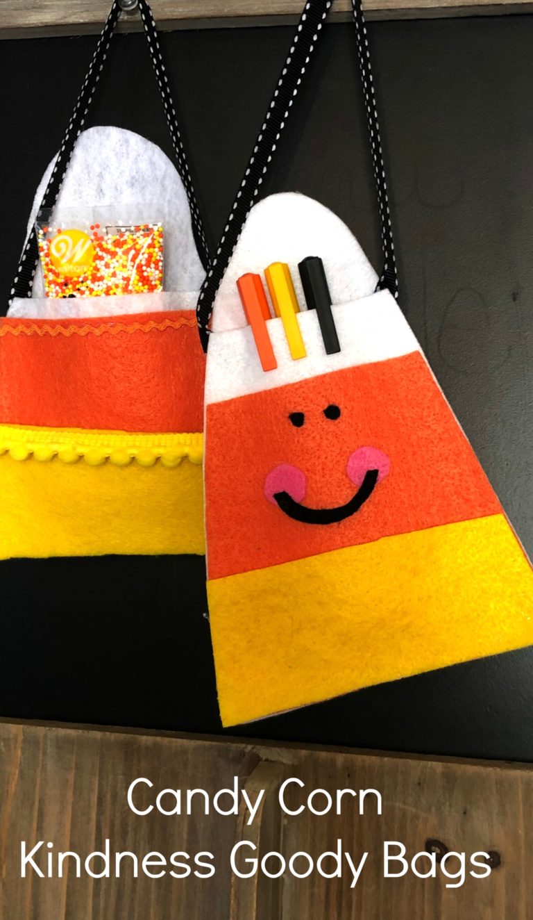 Candy Corn Kindness Goody Bags - Kunin Felt