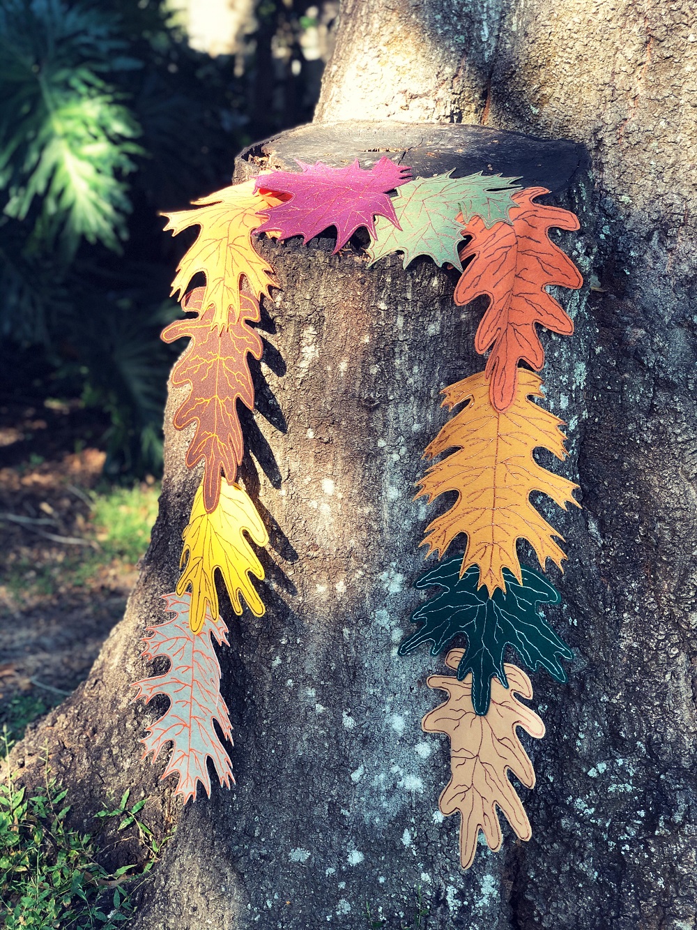 Falling Leaves Felt Table Runner - Kunin Felt Falling Leaves Felt Table Runner - Kunin Felt