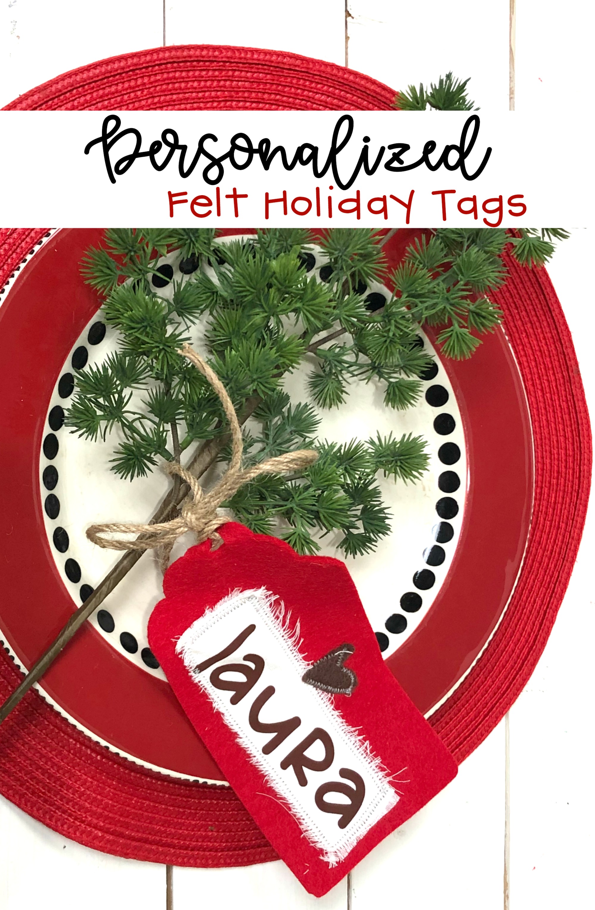 Personalized Holiday Felt Tags - Kunin Felt