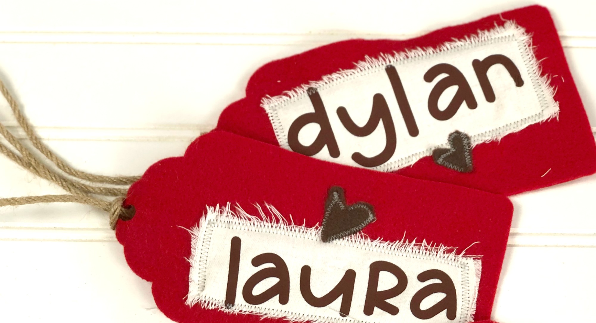 Personalized Holiday Felt Tags - Kunin Felt