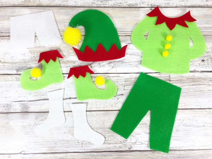 Christmas Elf Clothesline Garland - Kunin Felt