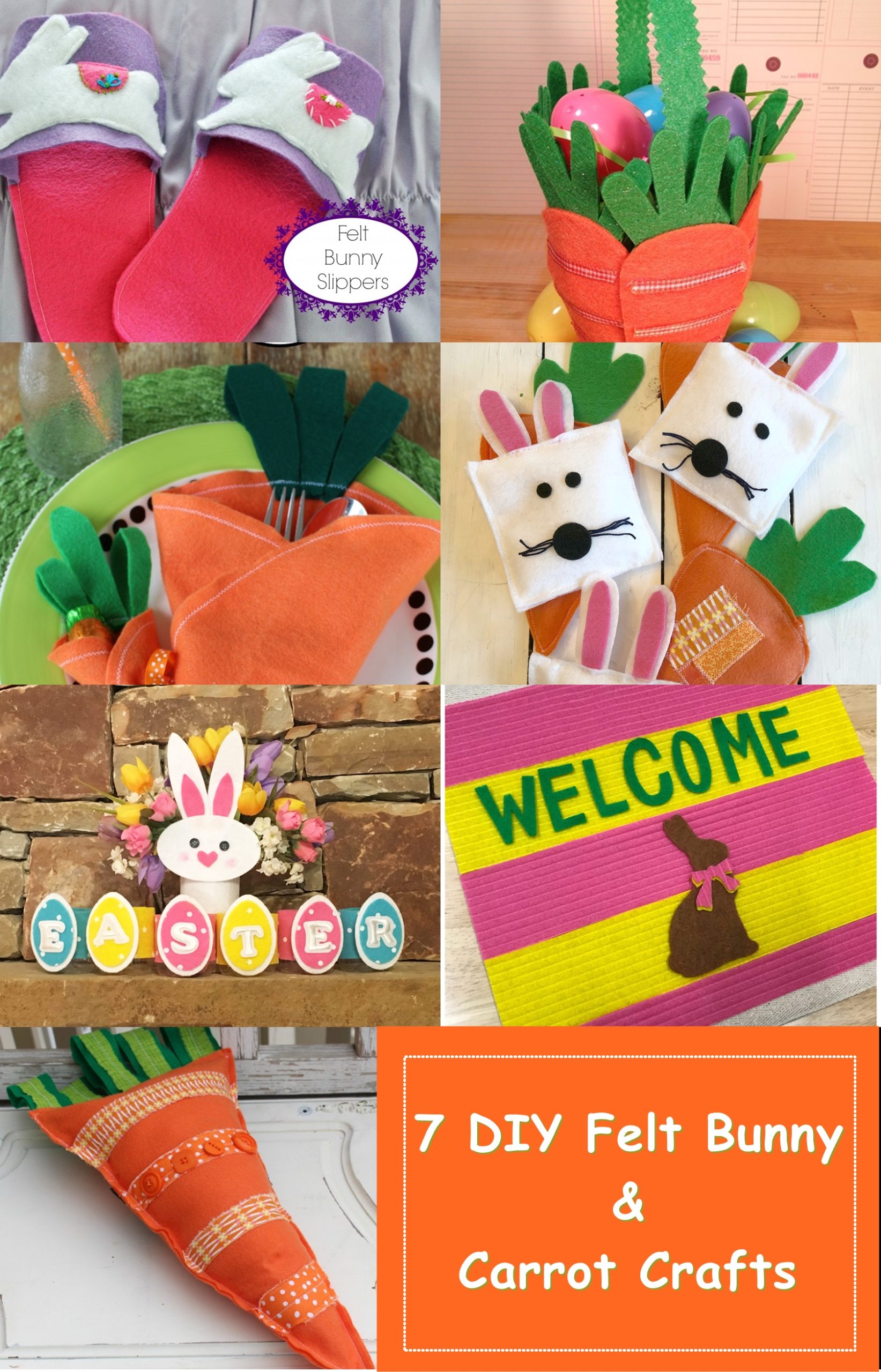 7 DIY Felt Bunny and Carrot Crafts - Kunin Felt