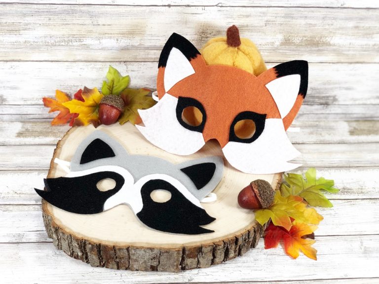 DIY Felt Fox and Raccoon Masks - Kunin Felt