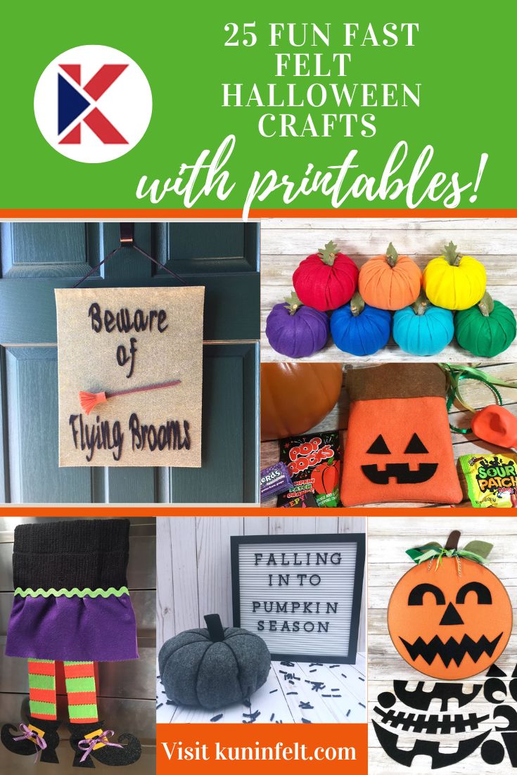 25 Fun Fast Halloween Felt Crafts - Kunin Felt