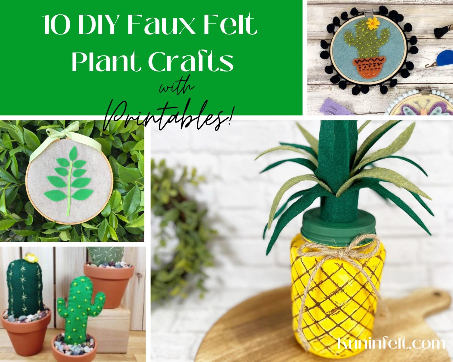 10 DIY Faux Felt Plant Crafts - Kunin Felt