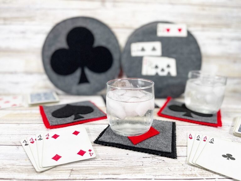 Playing Cards Inspired Coasters - Kunin Felt