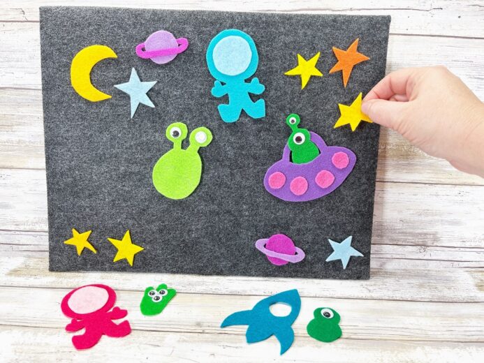 Space Themed Felt Board - Kunin Felt
